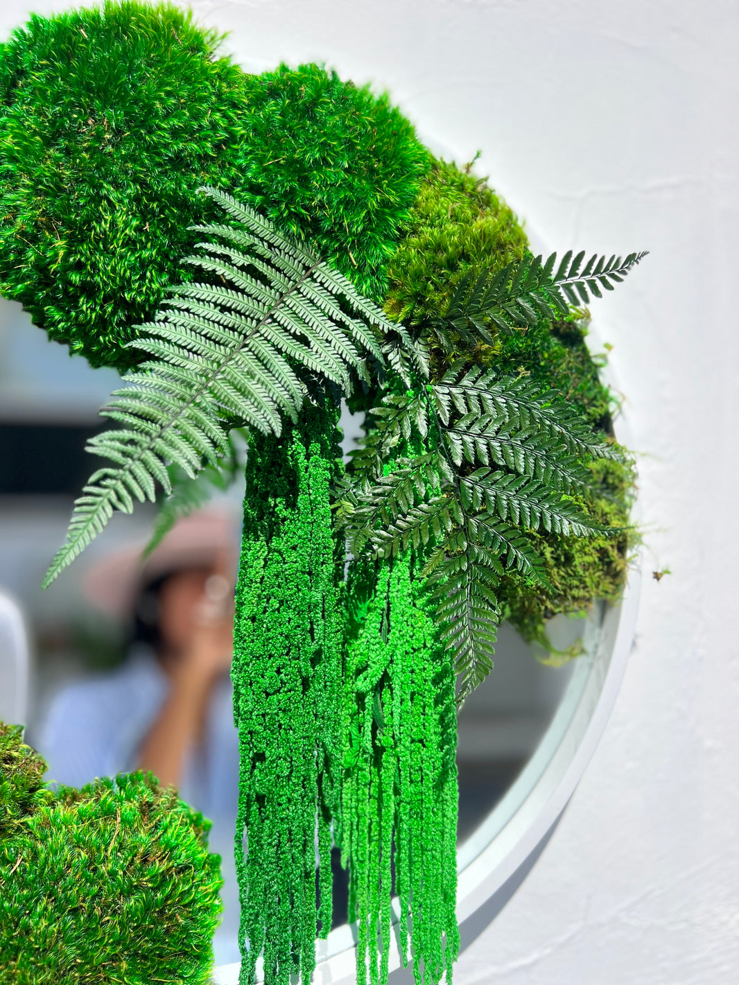 Nature-Inspired Elegance: Botanical Mirror with Preserved Moss | Moss ...